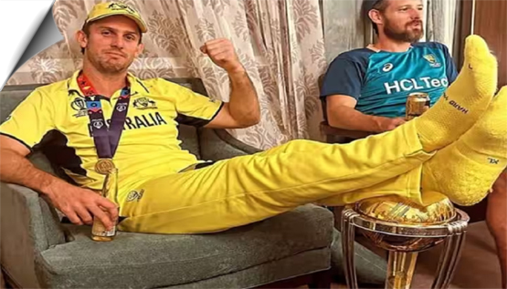 Feet on World Cup trophy: Mitchell Marsh 'won't mind repeating' the act ...
