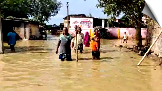 Bihar: Flood like situation created in Sheohar, people scared due to water logging